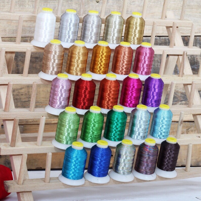 Metallic Thread for Machine Embroidery Decorative Stitching - Etsy