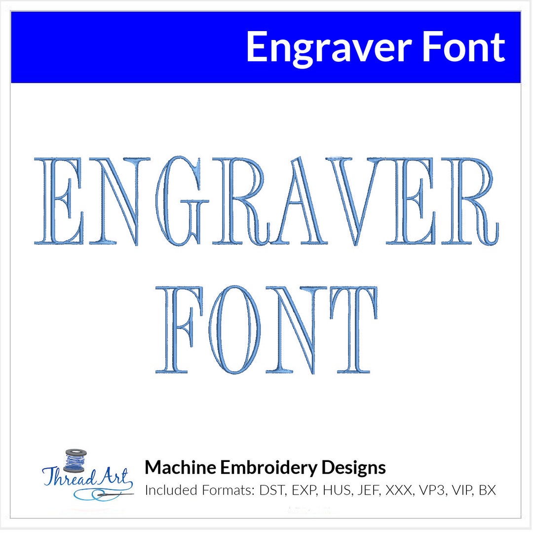Engraver Font Machine Embroidery Design Set - Alphabet Letters BX Font ...