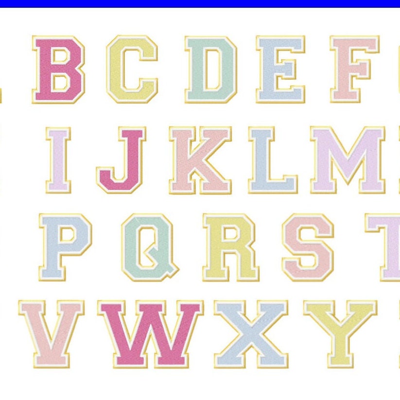 Varsity Font Machine Embroidery Design Set - Athletic Sport Alphabet ...