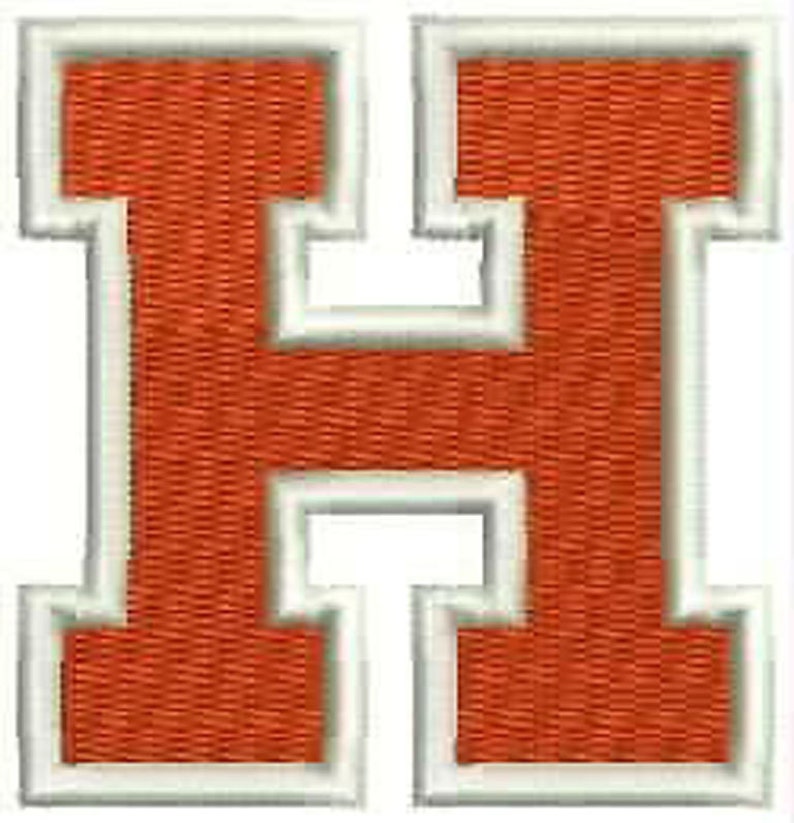 Machine Embroidery Design Set Collegiate Letters 52 - Etsy