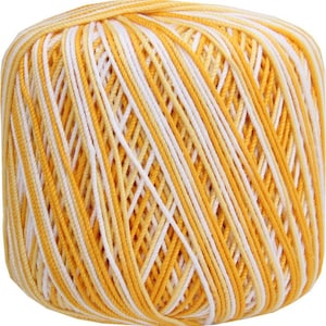 Multicolor Cotton Crochet Thread - 14 Different Variegated Color ...