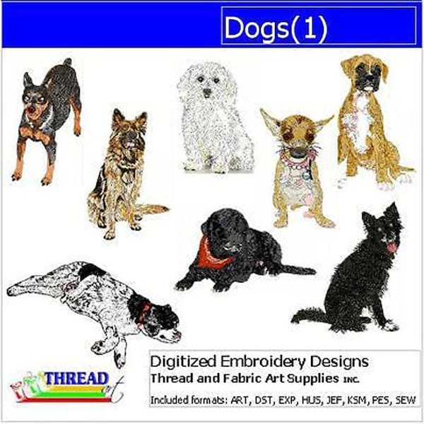 Embroidery Designs Dogs - Etsy
