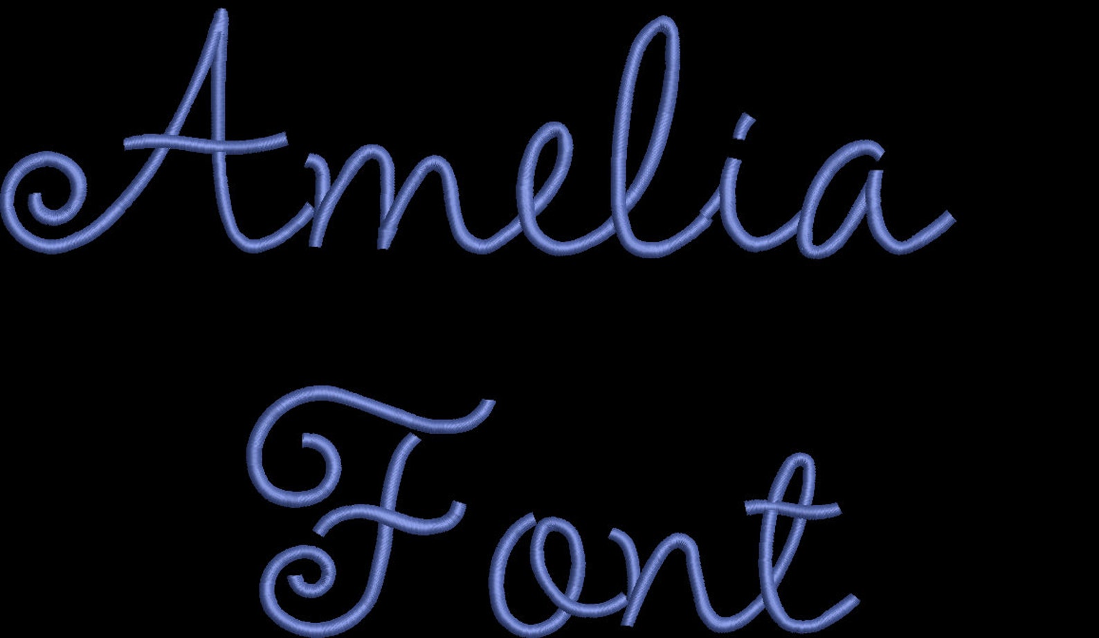Amelia Font Machine Embroidery Design Set - Cursive Alphabet Letters BX ...