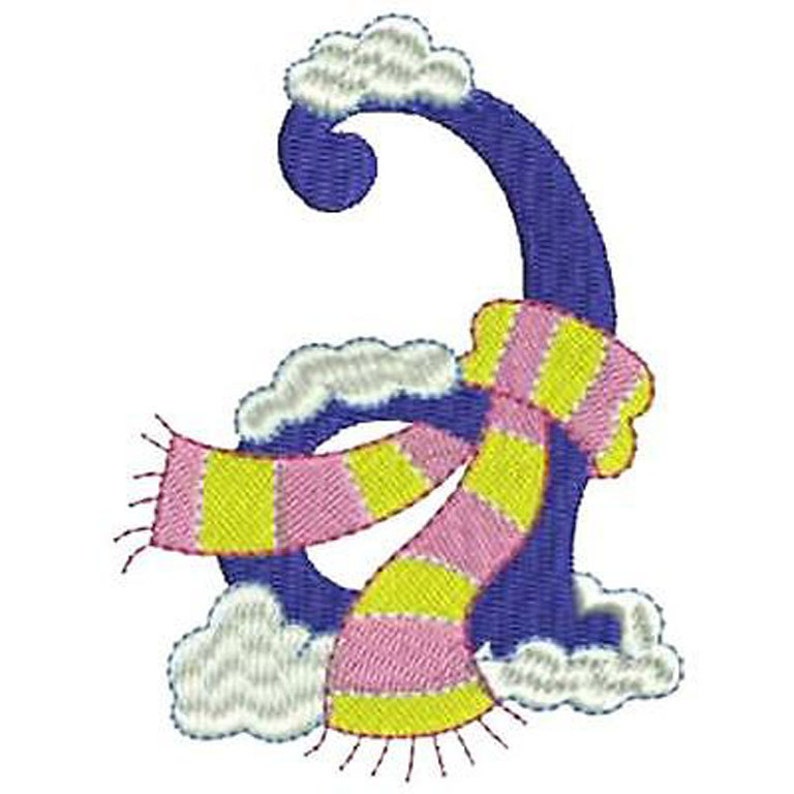Winter Fun Font Machine Embroidery Design Set - Winter Alphabet(1) - 26 ...