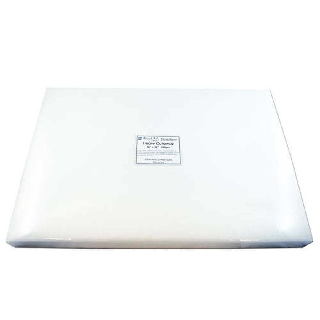 Heavy Cutaway Embroidery Backing Stabilizer 16x22 100 Precut Sheets - Etsy