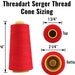 Serger Overlock Sewing Thread Cone - 50 Different Colors - Threadart ...