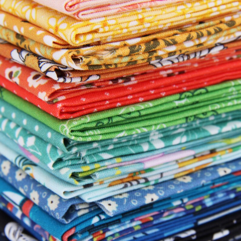 30 Fat Quarters Rainbow of Colors 100% Cotton Fabric - Etsy
