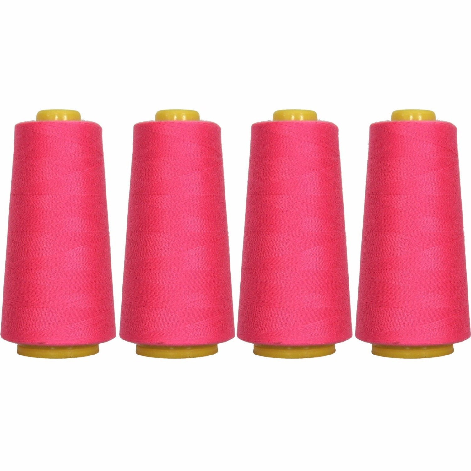 4 Big Cones Hot Pink Serger Sewing Thread 2750 Yd Tex 27 40s/2 ...