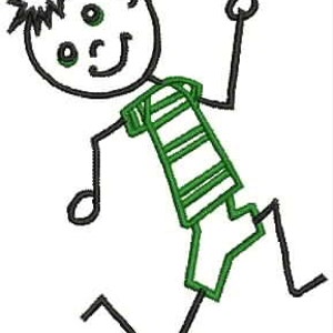 Machine Embroidery Design Set - Stick Figures(2) - 22 Designs - 9 ...