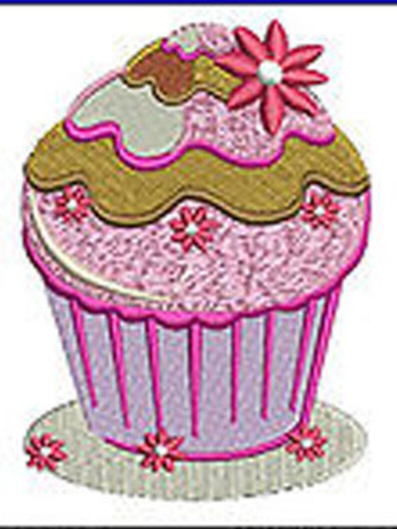 Machine Embroidery Design Set Cupcakes 2 10 Designs 8 | Etsy