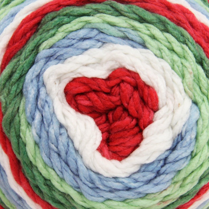 Ombre Yarn - Big Chunky Yarn Cake - Holiday Shades , 300g (316 Yards ...