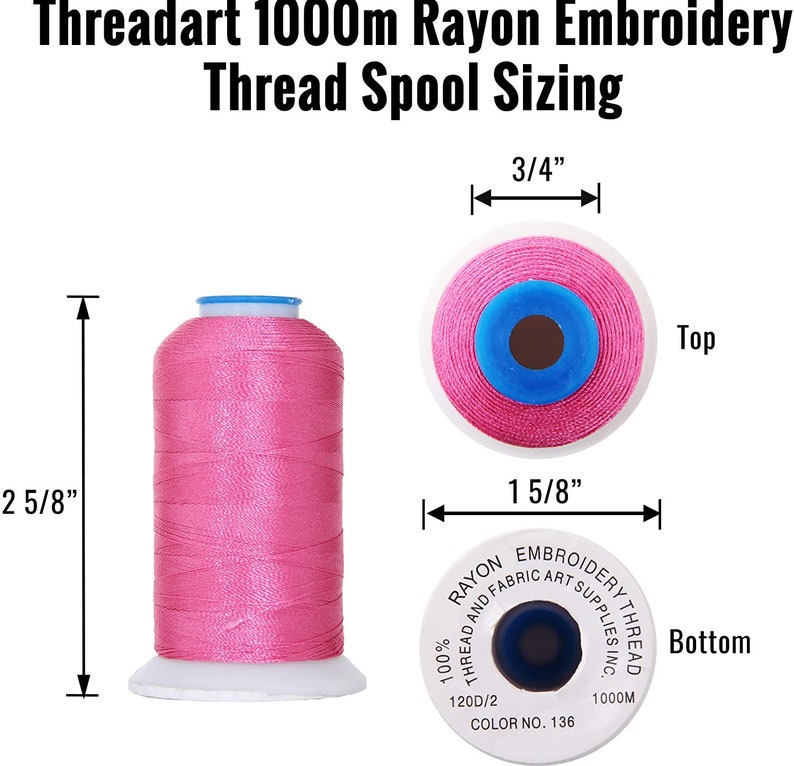 Rayon Machine Embroidery Thread Set 20 Dark Colors 1000m - Etsy