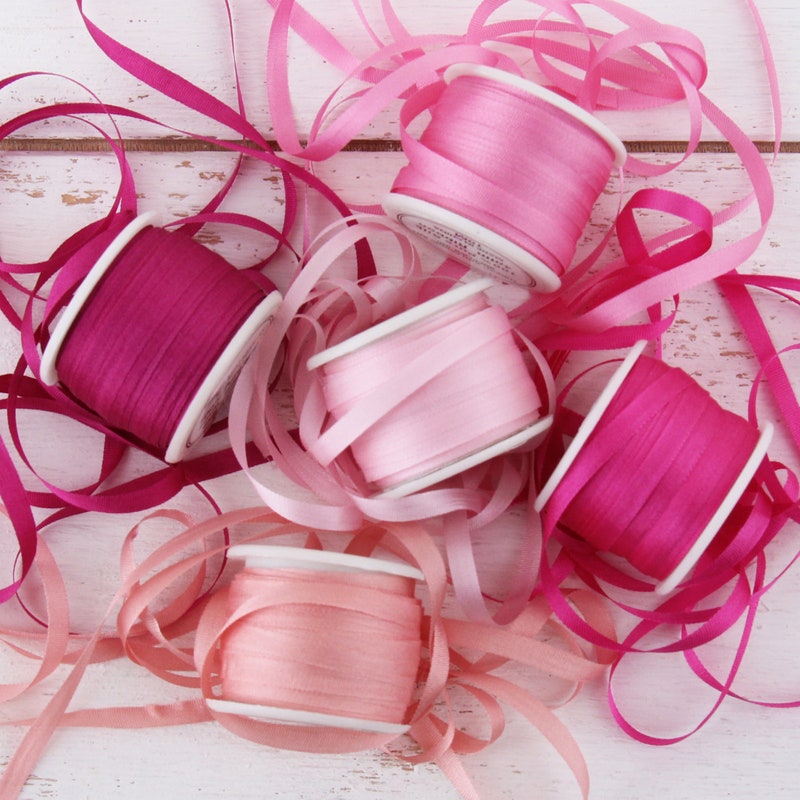 Pink Silk Ribbon - Etsy