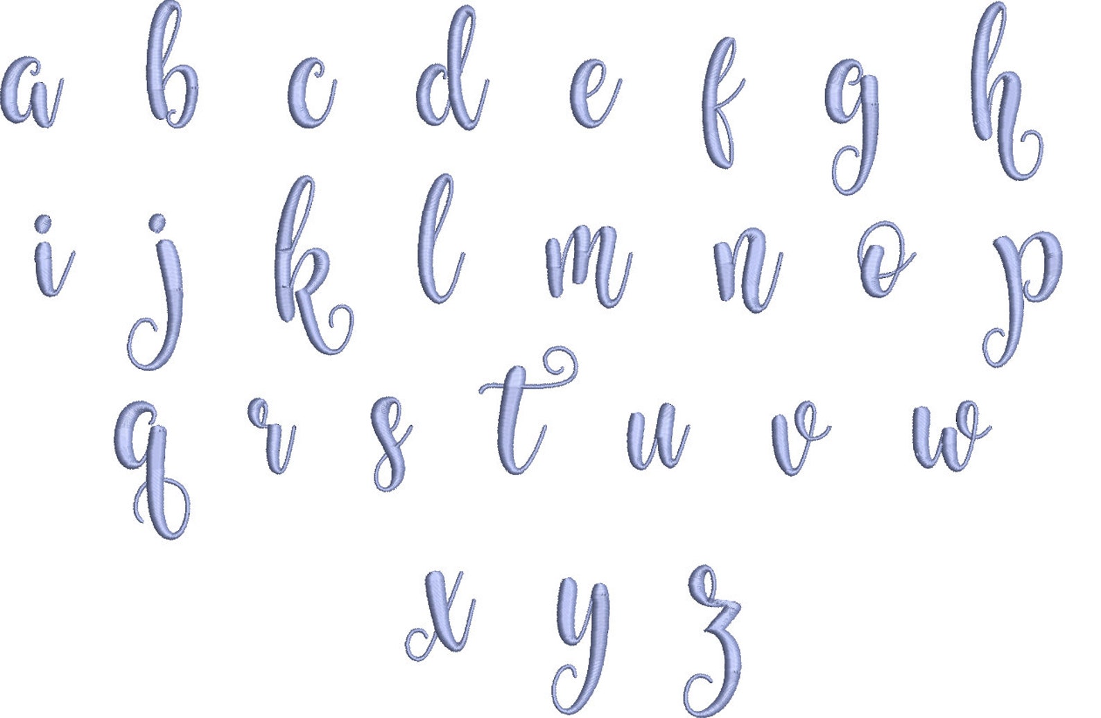 Starfish Font Machine Embroidery Design Set - Whimsical Cursive ...