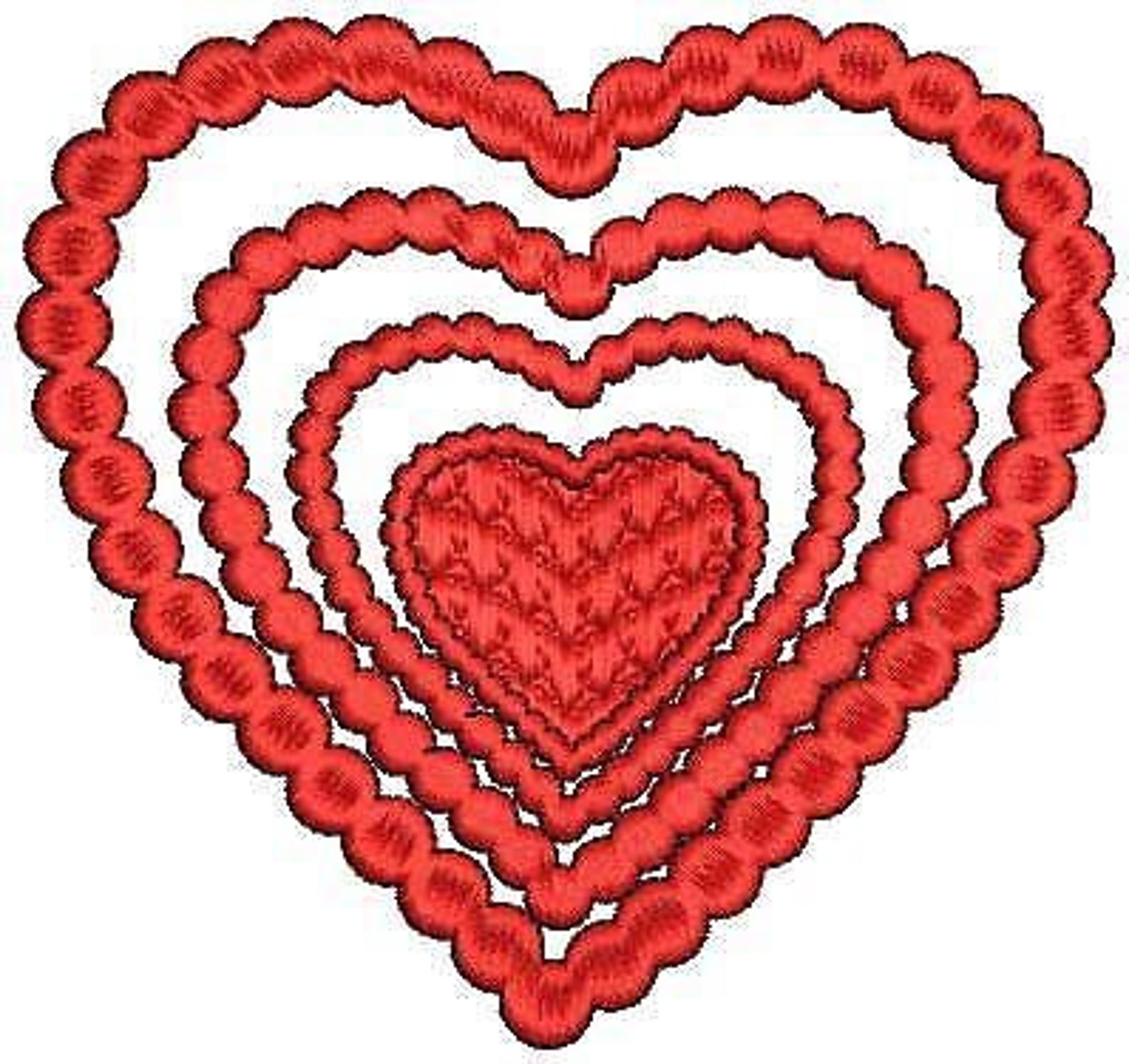 Machine Embroidery Design Set - Hearts(1) - 8 Designs - 9 Formats ...