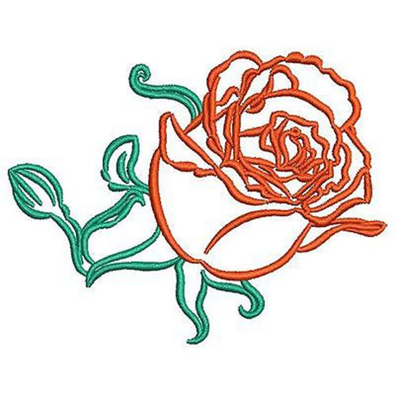 Machine Embroidery Design Set - Roses (2) - 10 Designs - 9 Formats ...