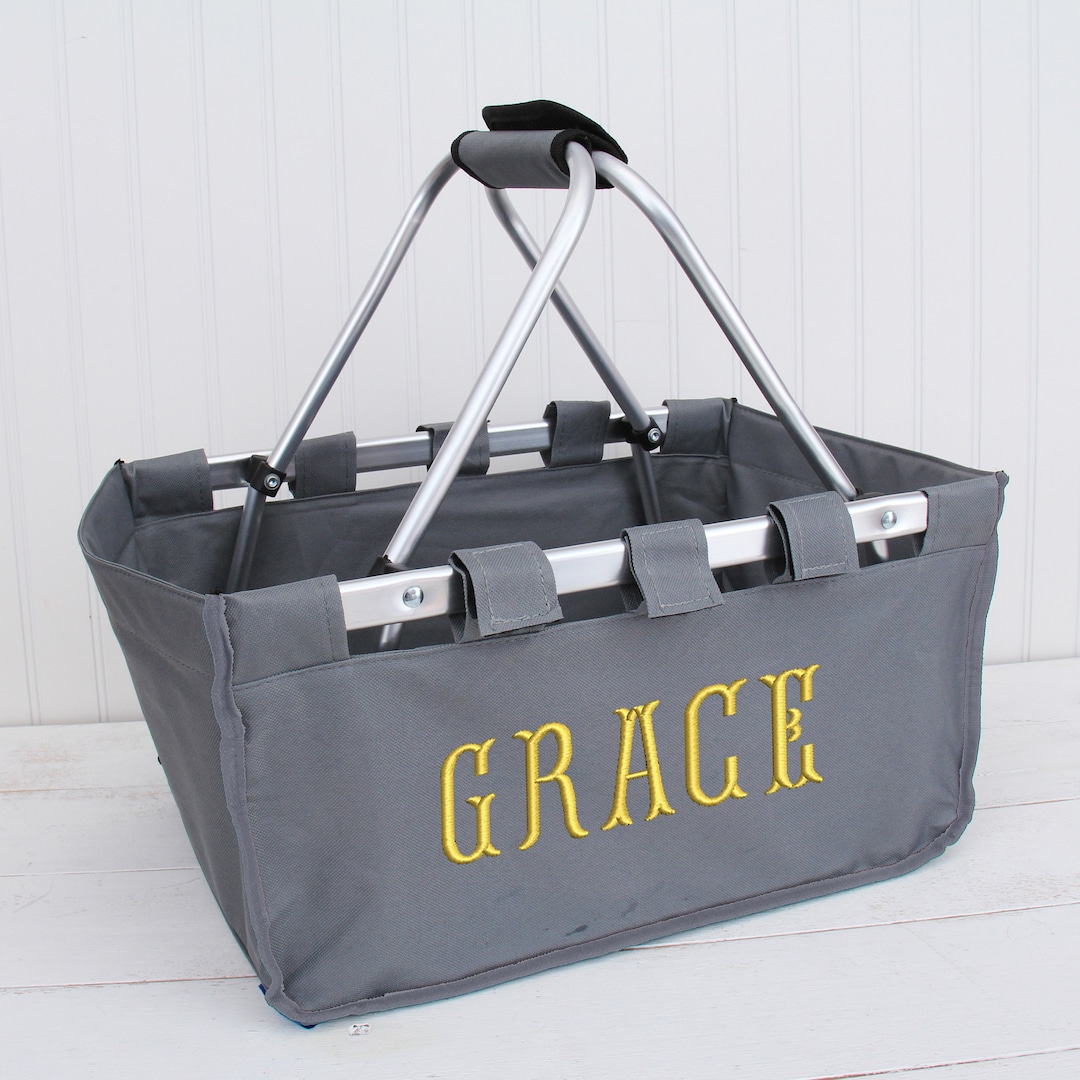 Personalized Large Market Tote Basket - Great for Picnic Shopping ...