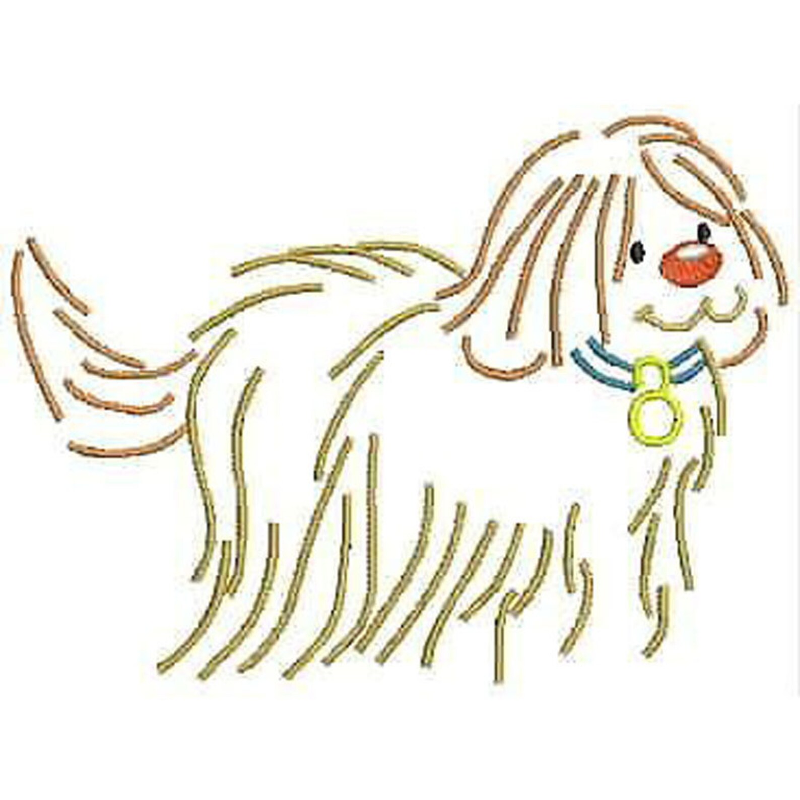 Machine Embroidery Design Set - Shaggy Friends(1) - 10 Designs - 9 ...