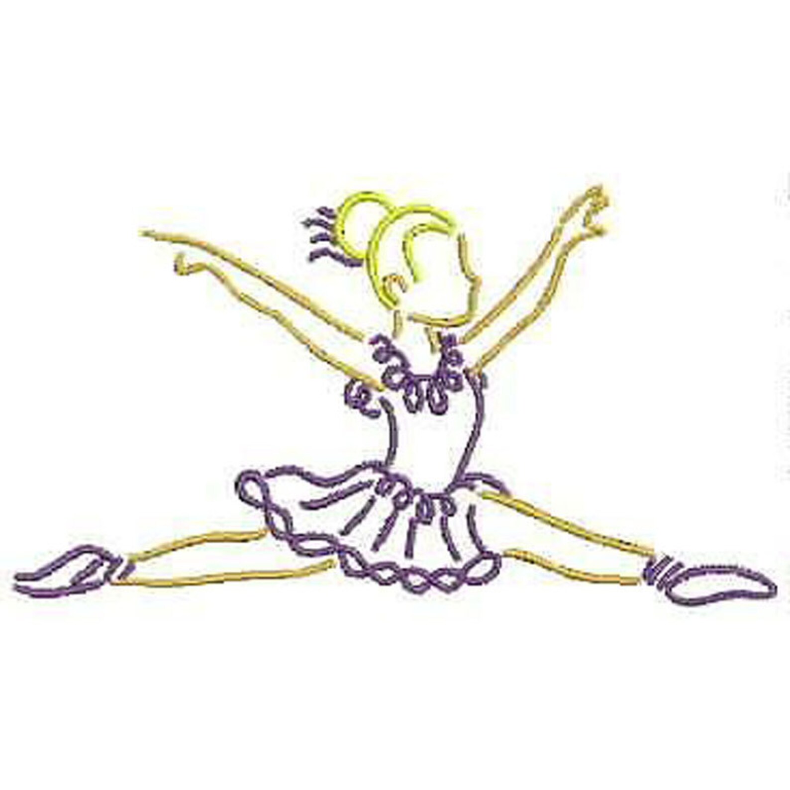 Machine Embroidery Design Set Beautiful Dancer1 10 | Etsy