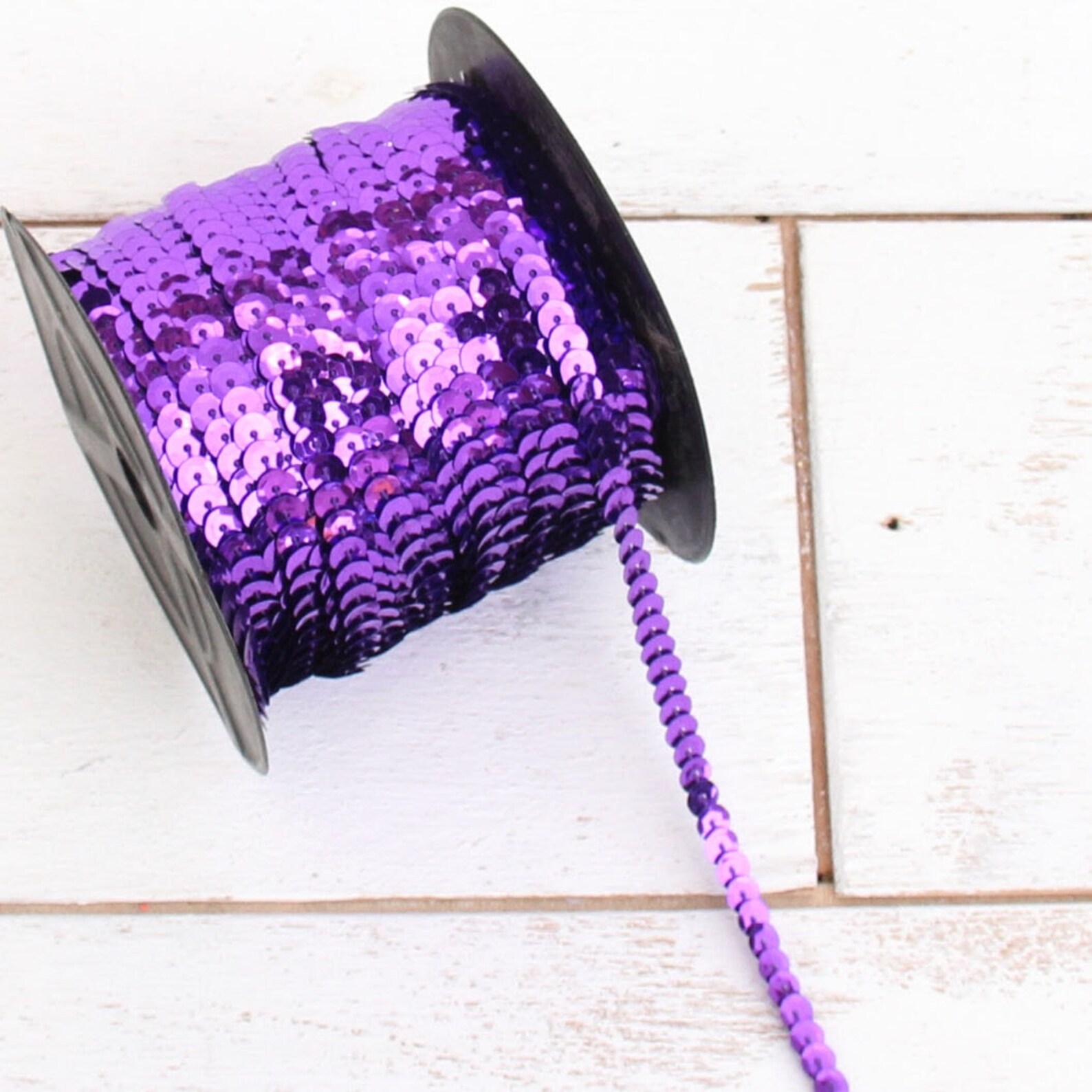 6MM Sequin String 80 Yard Roll Purple Metallic - Etsy