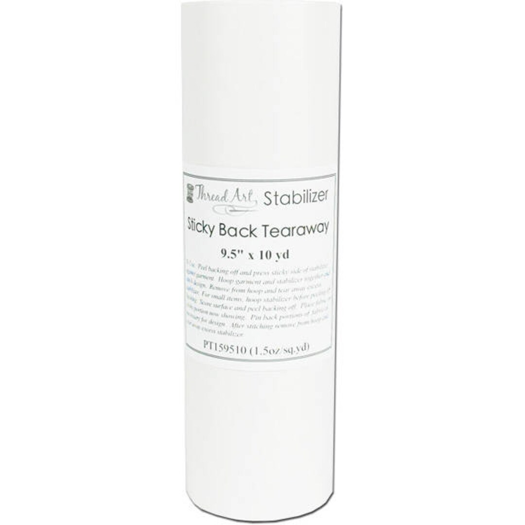 Sticky Back Tearaway Embroidery Backing Stabilizer Roll - 9.5"x10yd - Etsy