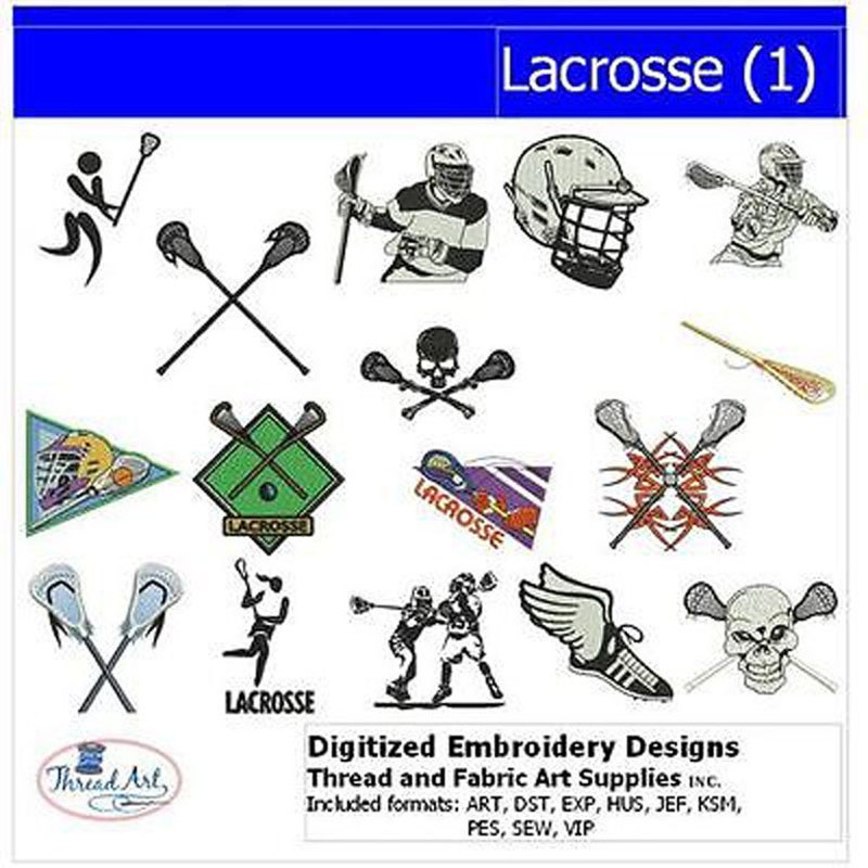Lacrosse Embroidery - Etsy