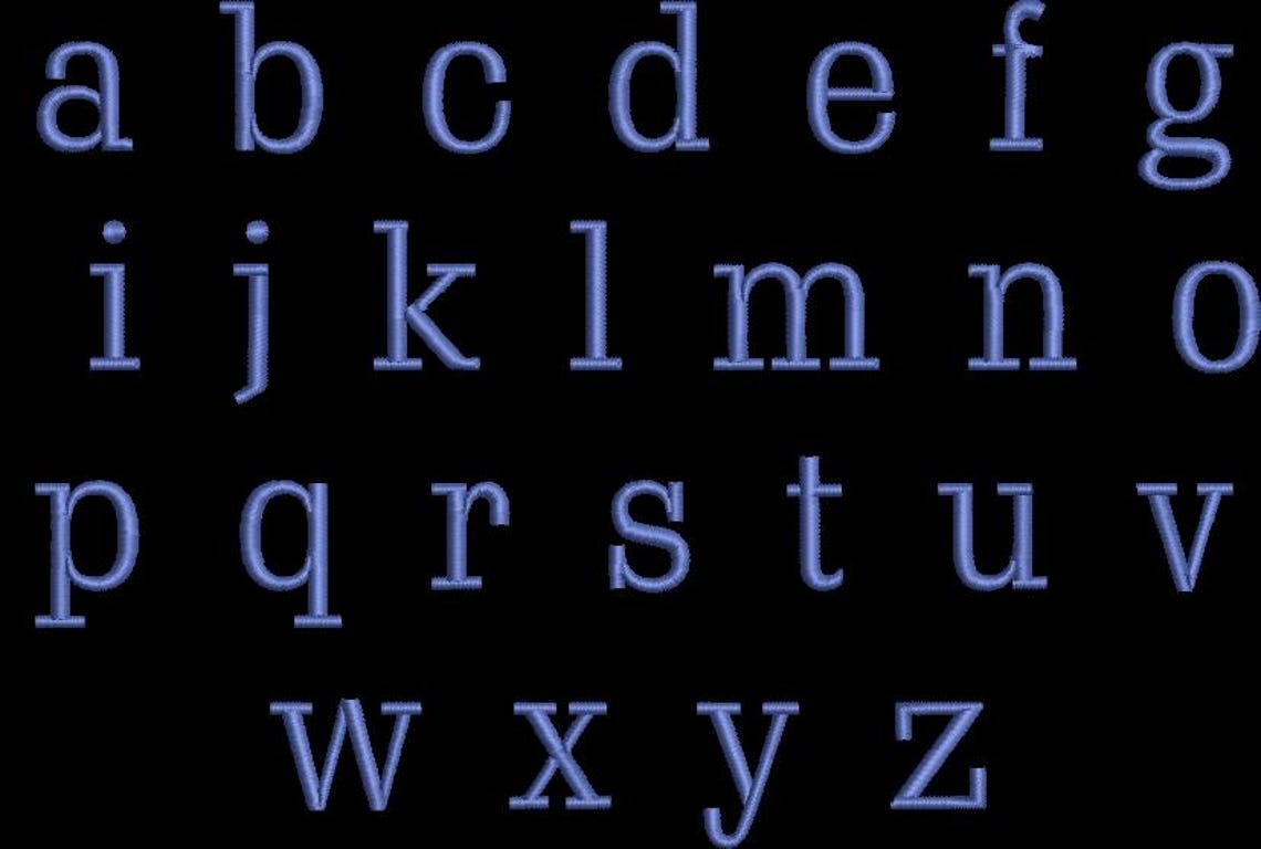 Avery Block Font Machine Embroidery Design Set - Alphabet Letters BX ...
