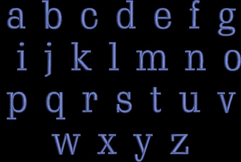 Avery Block Font Machine Embroidery Design Set - Alphabet Letters BX ...