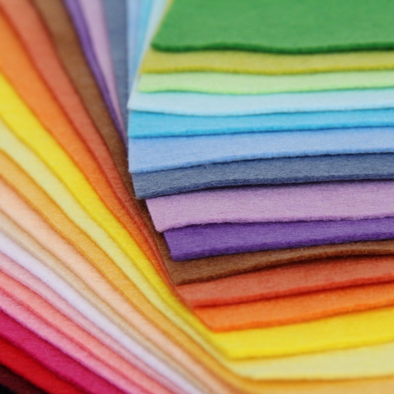 Premium Felt Sheets 25 Color Variety Pack Big 12 X - Etsy