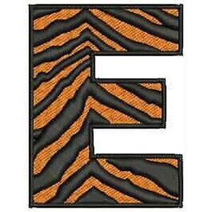 Tiger Font Machine Embroidery Design Set - Tiger Alphabet Capital ...