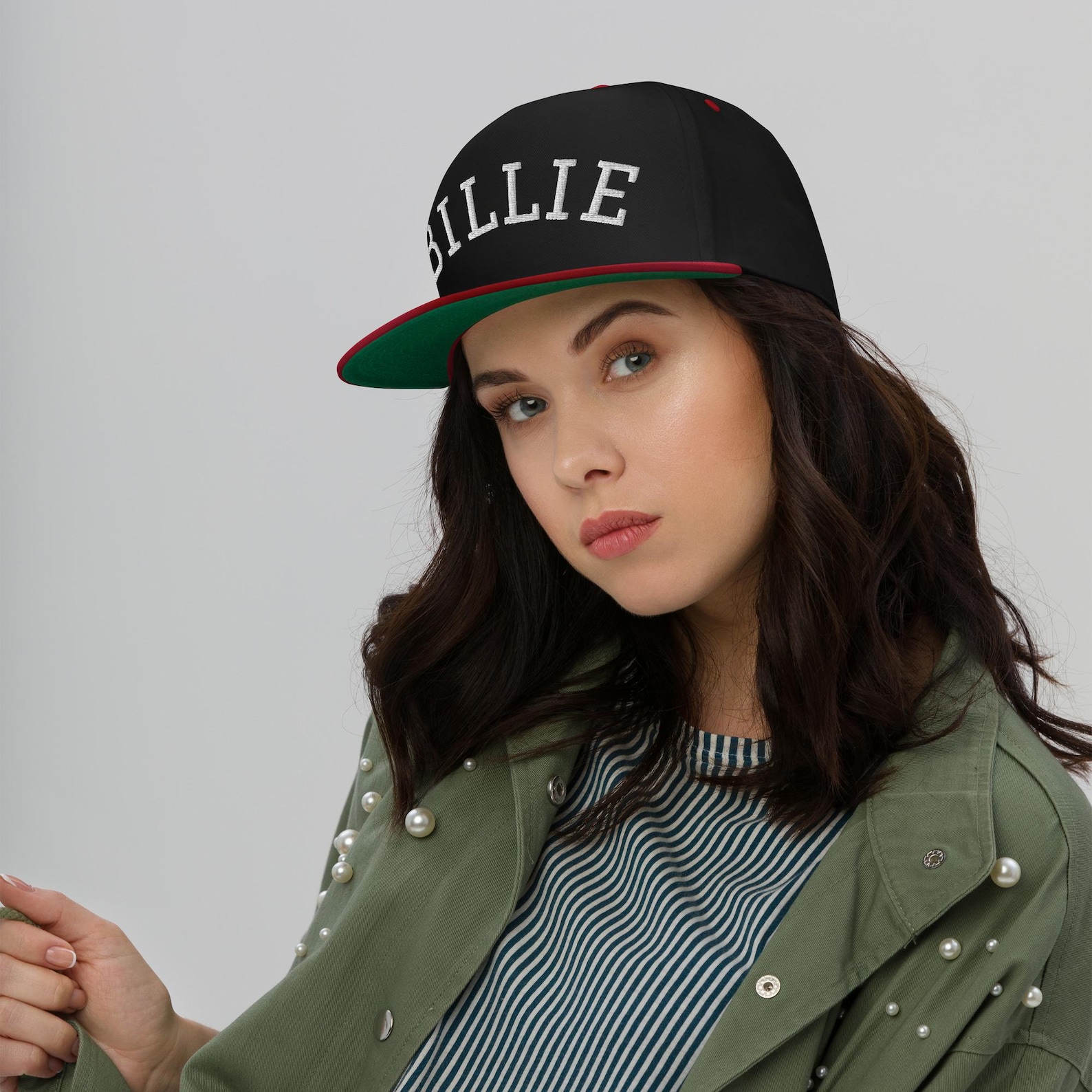 Billie Eilish Embroidered Flat Bill Snapback Hat - Etsy