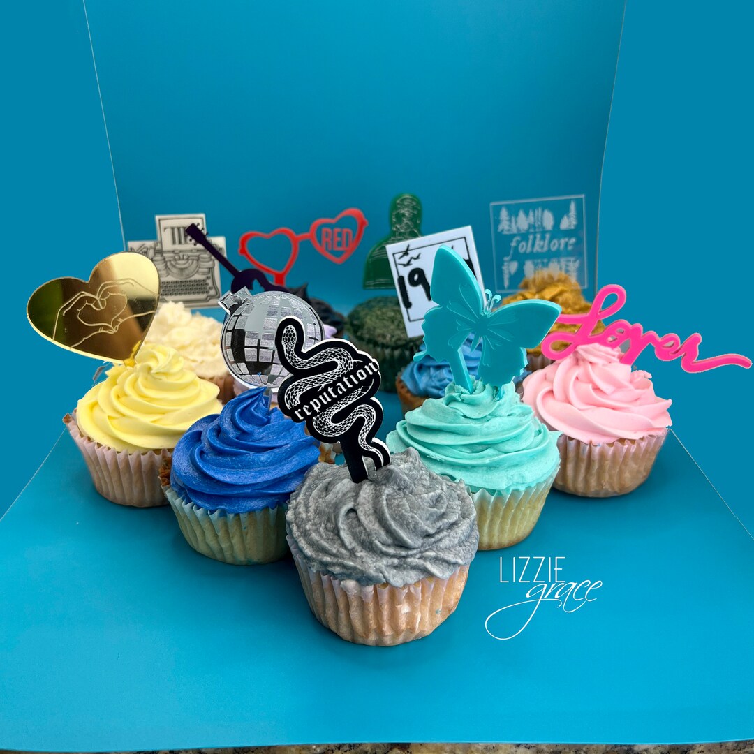 Swift Cupcake Toppers | Swiftie Cupcake Toppers | Eras Cupcake Toppers ...