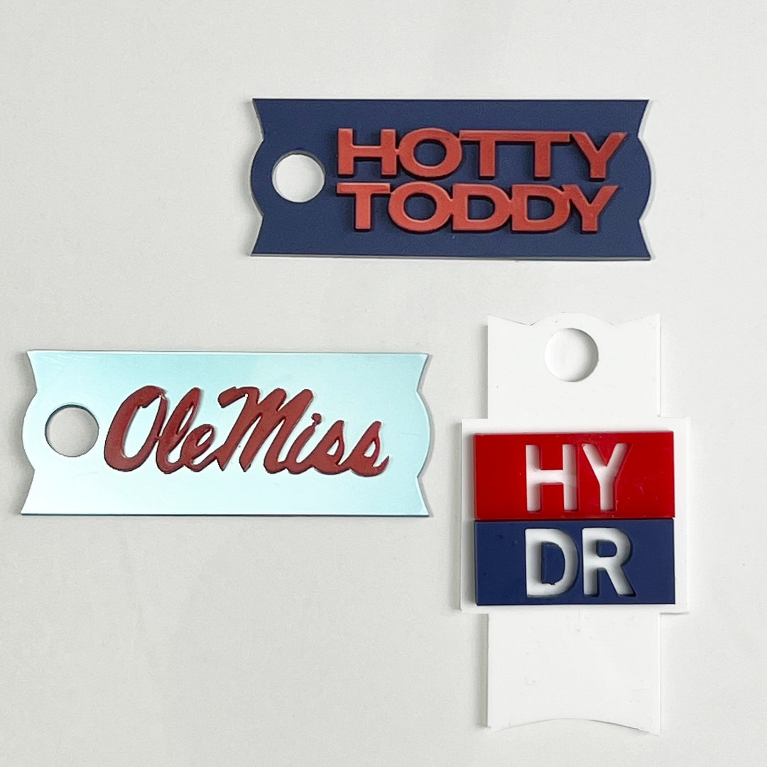 Mississippi Custom Cup Topper | Cup Nameplate | Ole Miss Cup Stopper ...