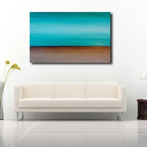 Beach Painting Acrylic Painting Large Seascape Low Tide - Etsy