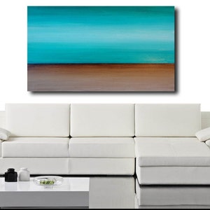Beach Painting Acrylic Painting Large Seascape Low Tide - Etsy