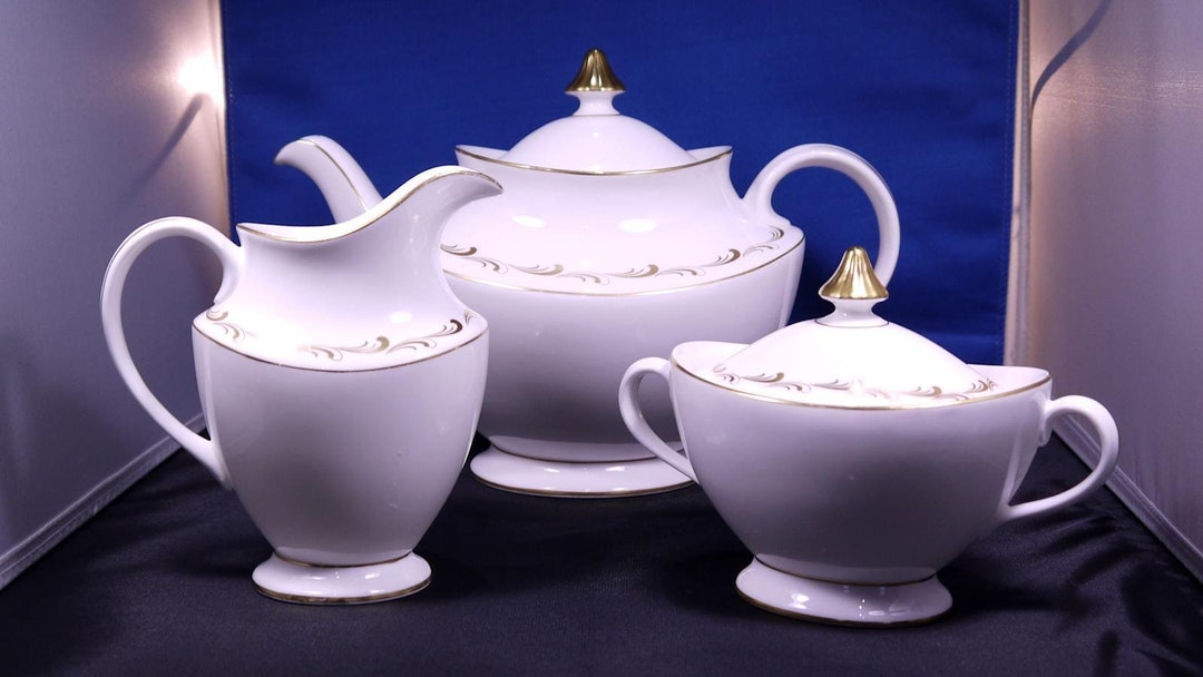 Royal Doulton Rondo Teapot Creamer and Suger - Etsy