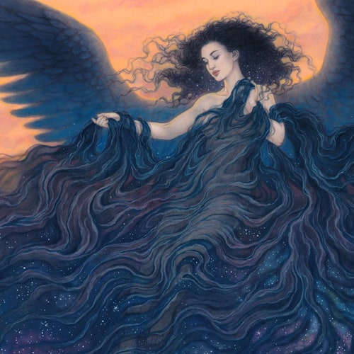 Nyx Greek Mythology Art Print 12x16 Inches - Etsy