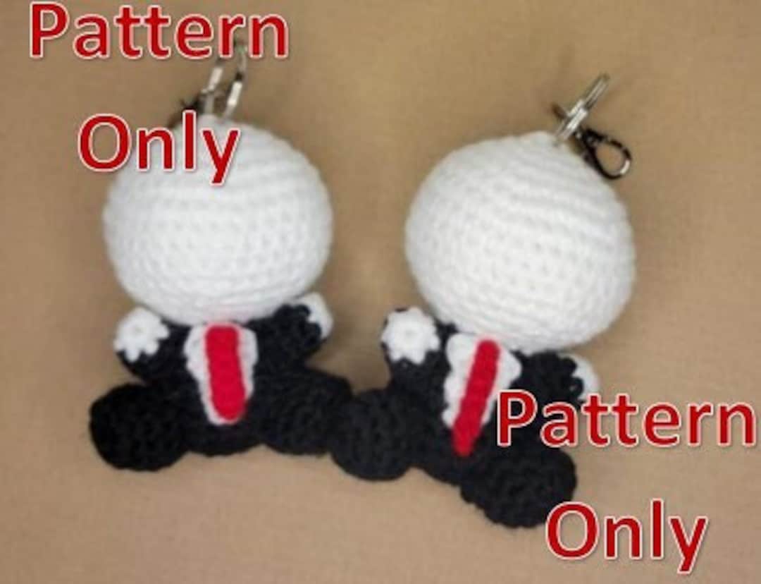 PATTERN Crochet Slenderman Keychain Creepy Pasta PDF PATTERN Only - Etsy