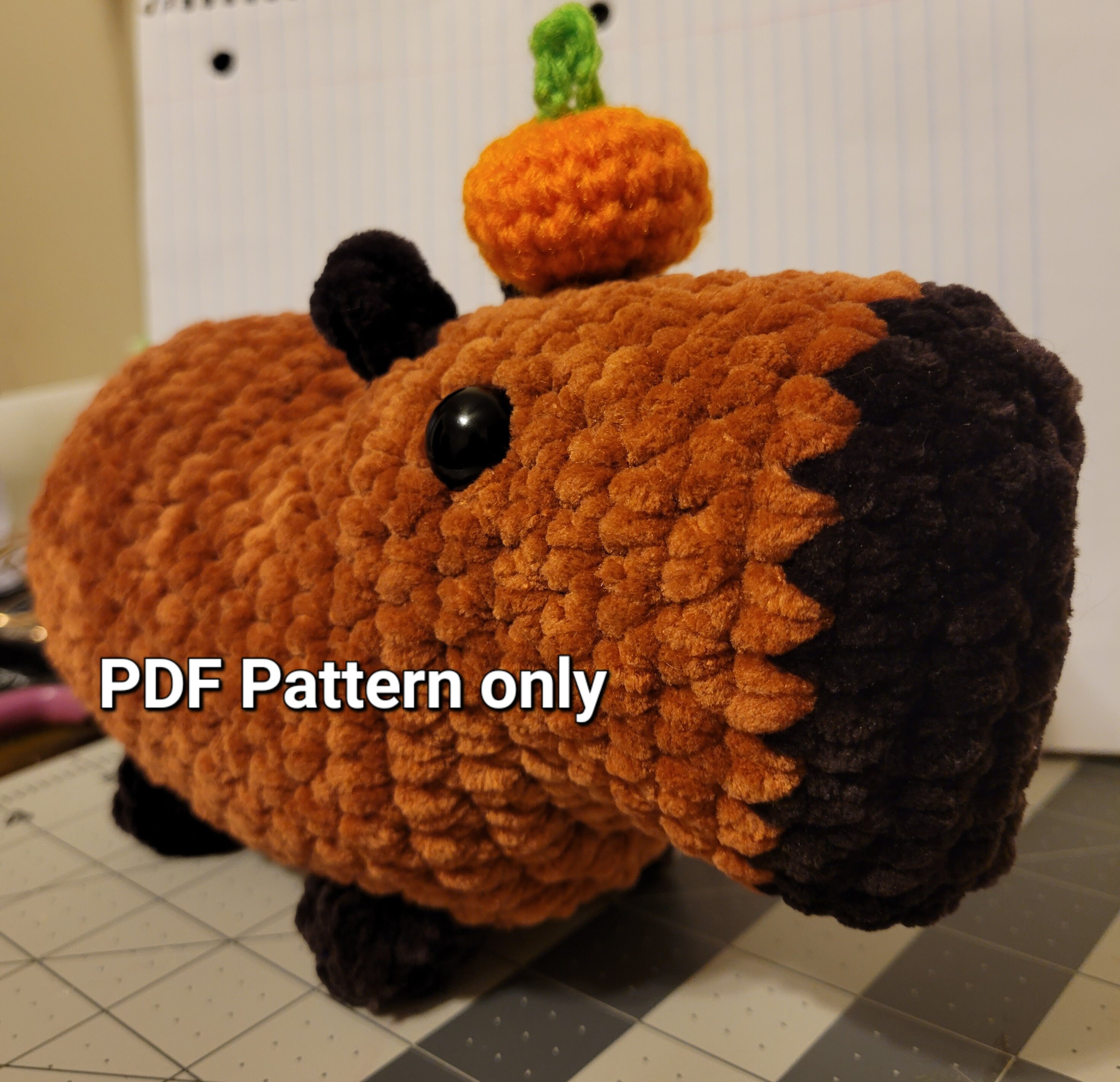 PDF Pattern Only Capybara Crochet Pattern With Optional - Etsy