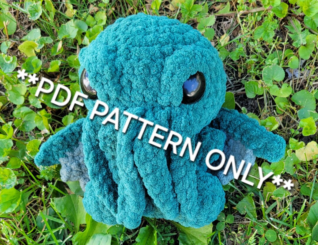 Cthulhu Crochet Amigurumi Pattern PDF Digital Download - Etsy