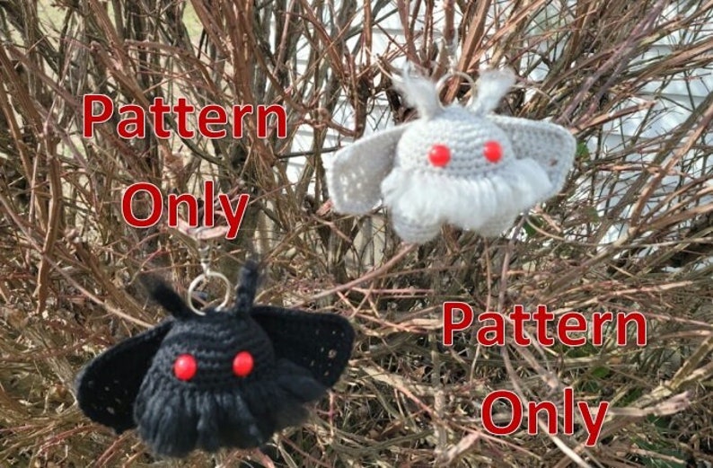 PATTERN Mothman Crochet Keychain PATTERN - Etsy