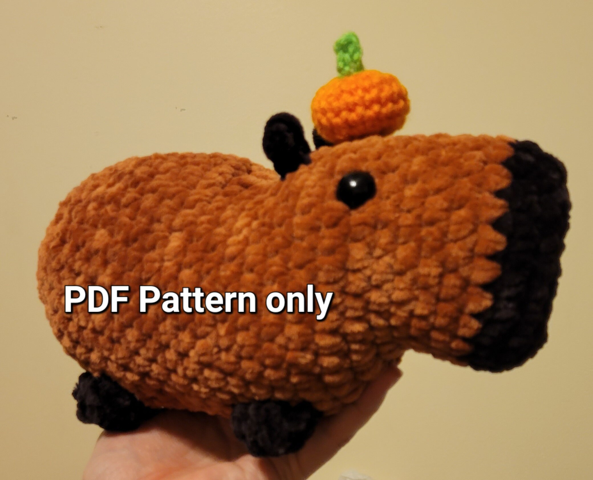 PDF Pattern Only Capybara Crochet Pattern With Optional - Etsy