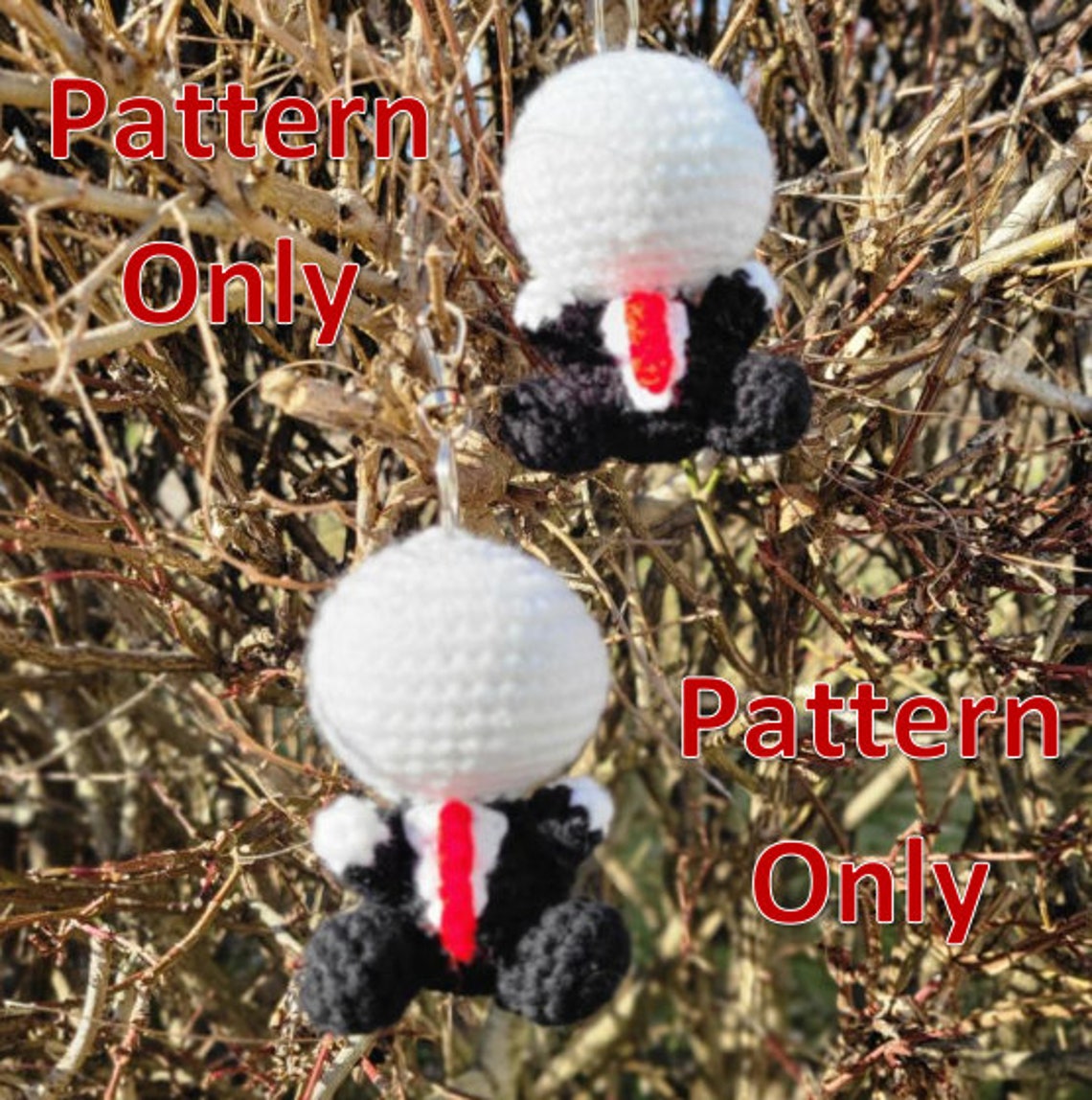 PATTERN Crochet Slenderman Keychain Creepy Pasta PDF PATTERN Only - Etsy
