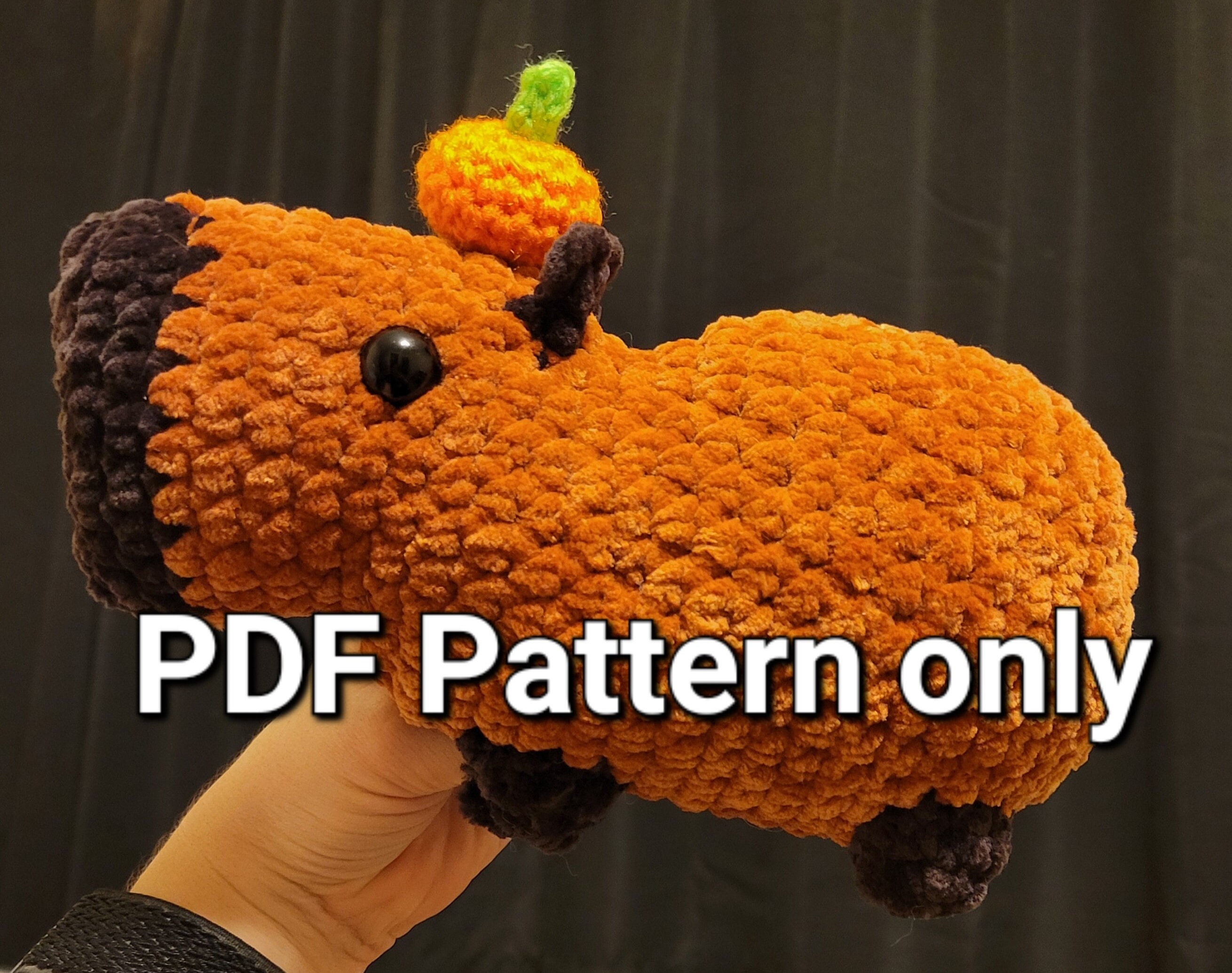 PDF Pattern Only Capybara Crochet Pattern With Optional - Etsy