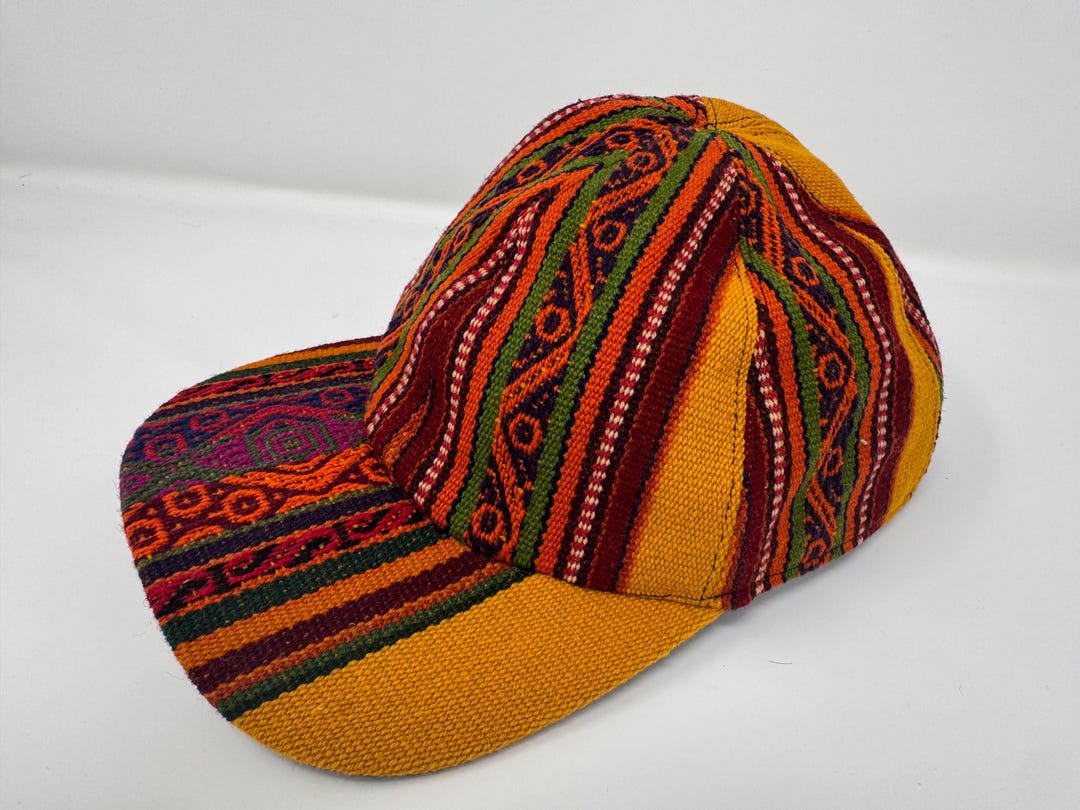 Woven Ball Cap - Peruvian Native Designs - Adjustable Size - Etsy