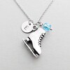 Skating Necklace, Figure Skater Jewelry, Ice Skater Gift, Skating Gift ...