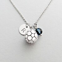 Soccer Necklace - Etsy