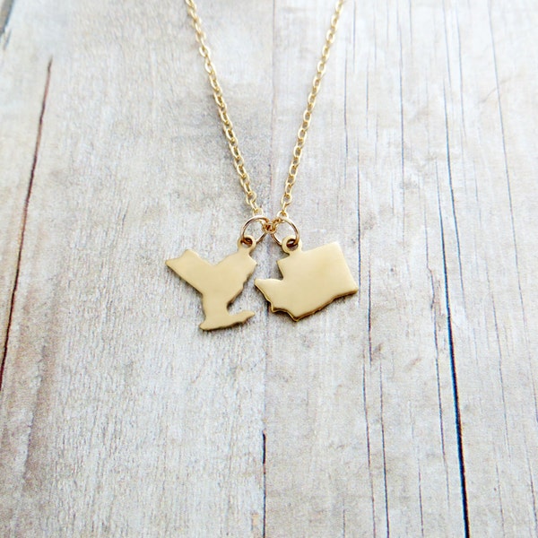 State Necklaces - Etsy