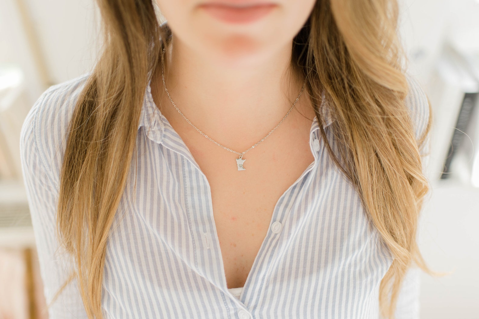 Wisconsin Necklace Wisconsin State Charm Necklace Personalized in Gold ...