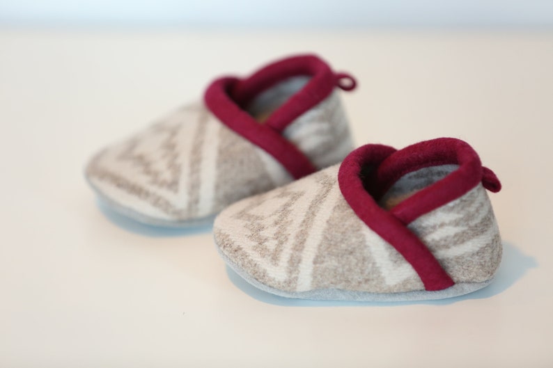Baby Moccasins Made From Pendleton® Wool - Baby Booties - Baby Shoes ...